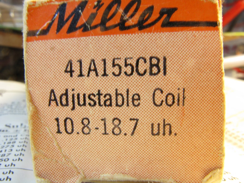 Vintage Miller Slug Tuned Coil W/orig Box Red Slug 41A155CB1 W/data ...