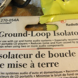 Audio System Ground Loop Isolator - Left Over Radio Shack Stock - All ...