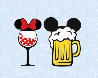 Mickey and Minnie Beer - Etsy