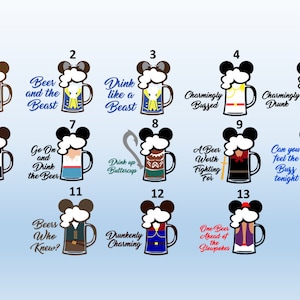 Beer Prince Magic Kingdom Disney Iron on Decal Vinyl for Shirt - Etsy