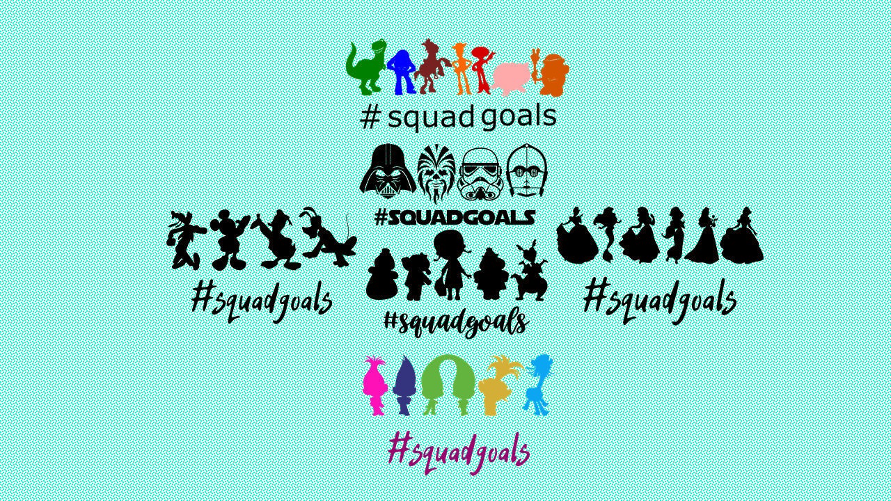 Personalized Disney Squad Goals Matching Family Iron on Decal | Etsy