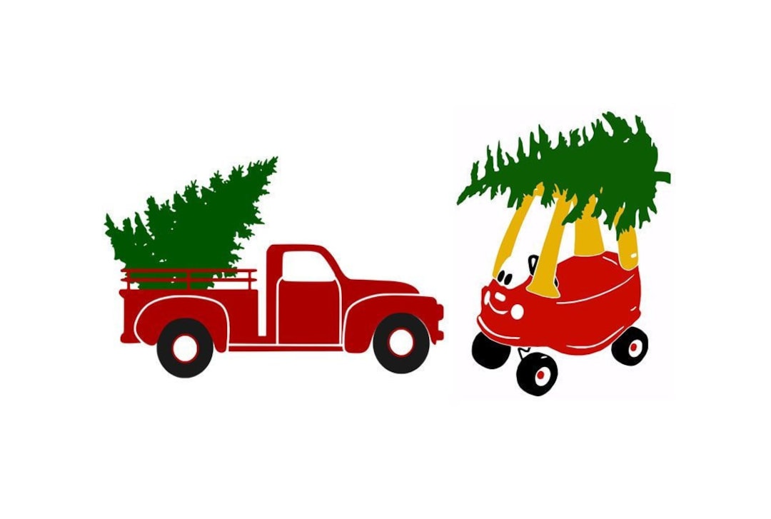 Christmas Truck and Christmas Little Tikes Christmas Tree Iron on Decal ...