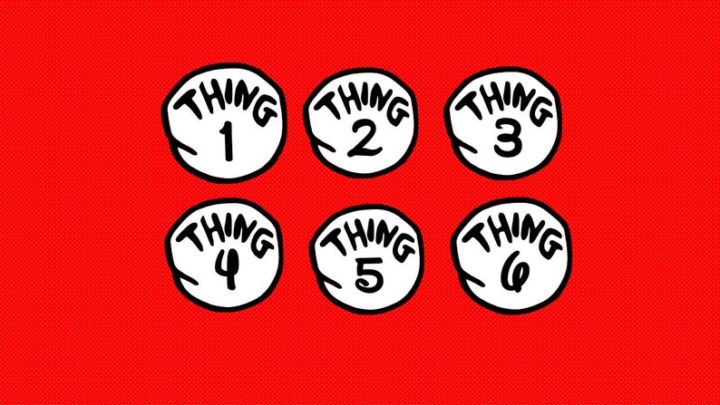 Thing 1 Thing 2 Iron on Decal for Shirt - Etsy
