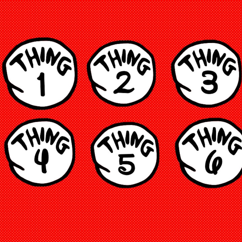Thing 1 2 3 - Etsy
