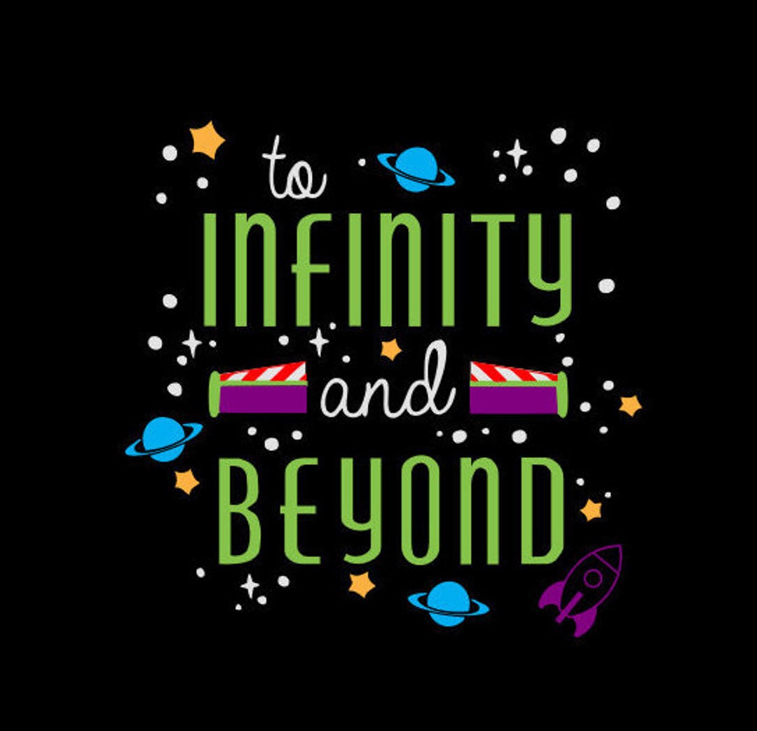 To Infinity and Beyond Toy Story Iron on Decal for Shirt - Etsy