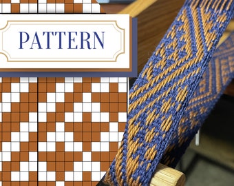 Diamondback - Inkle Loom Pickup Weaving Pattern - Etsy