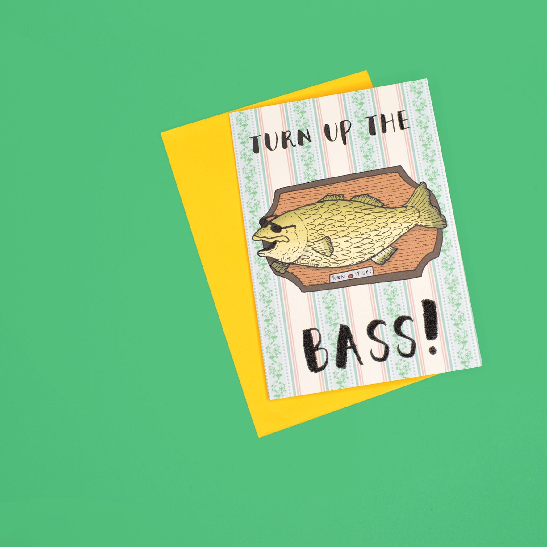 Turn up the Bass Funny Music Celebration Card Singing Billy - Etsy