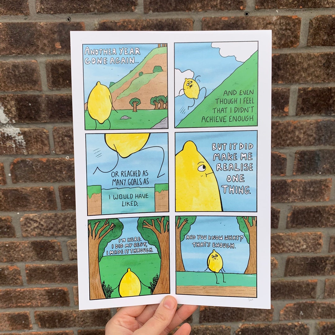 Another year gone again Lemon Lemotional Comic A4 Digitaldruck - Etsy ...