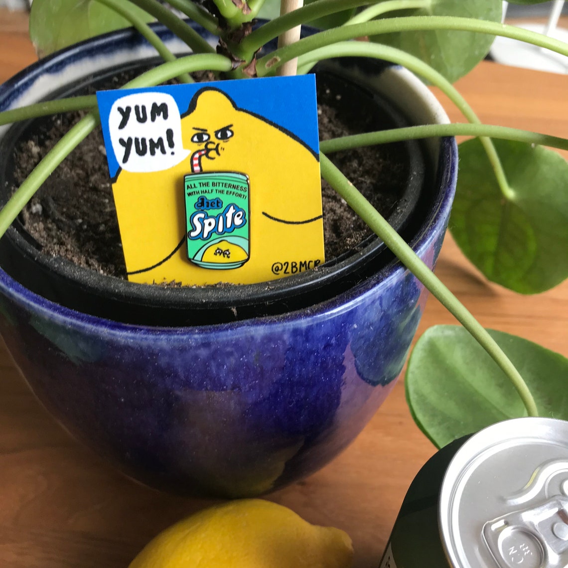 Diet Spite Bitter Lemon Soda Pop Enamel Pin Badge Cute 2.5cm | Etsy