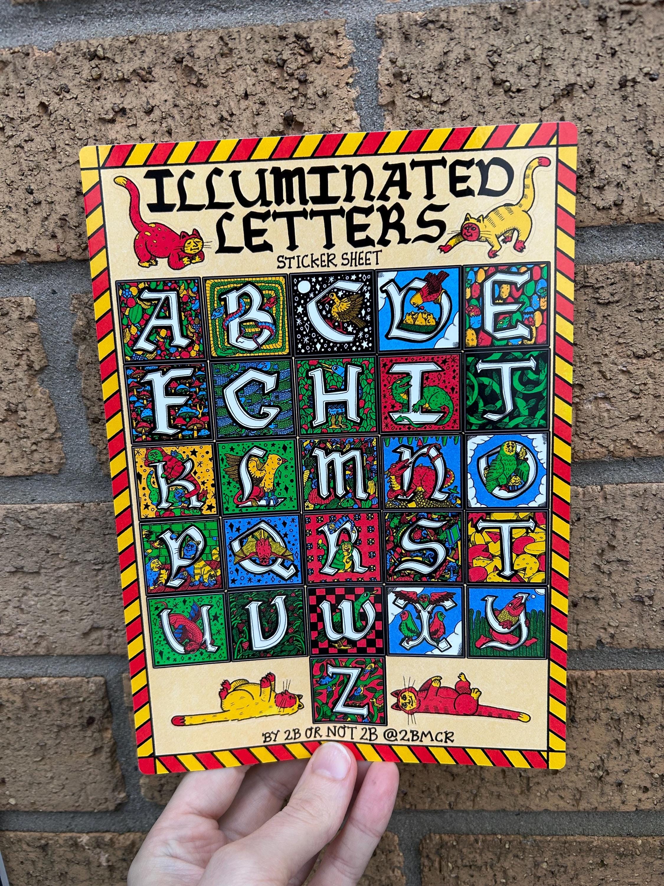 Illuminated Letters Alphabet Medieval Illuminated Manuscript Ye Olde ...