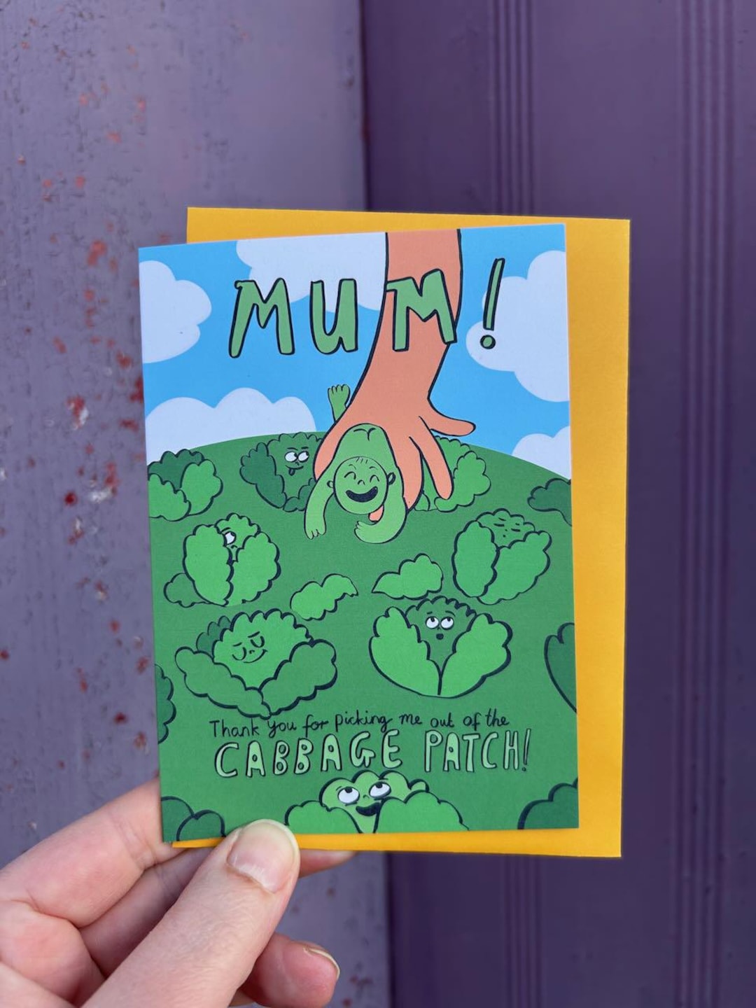 Mum Thank You for Picking Me Out of the Cabbage Patch! Cute Mother's ...