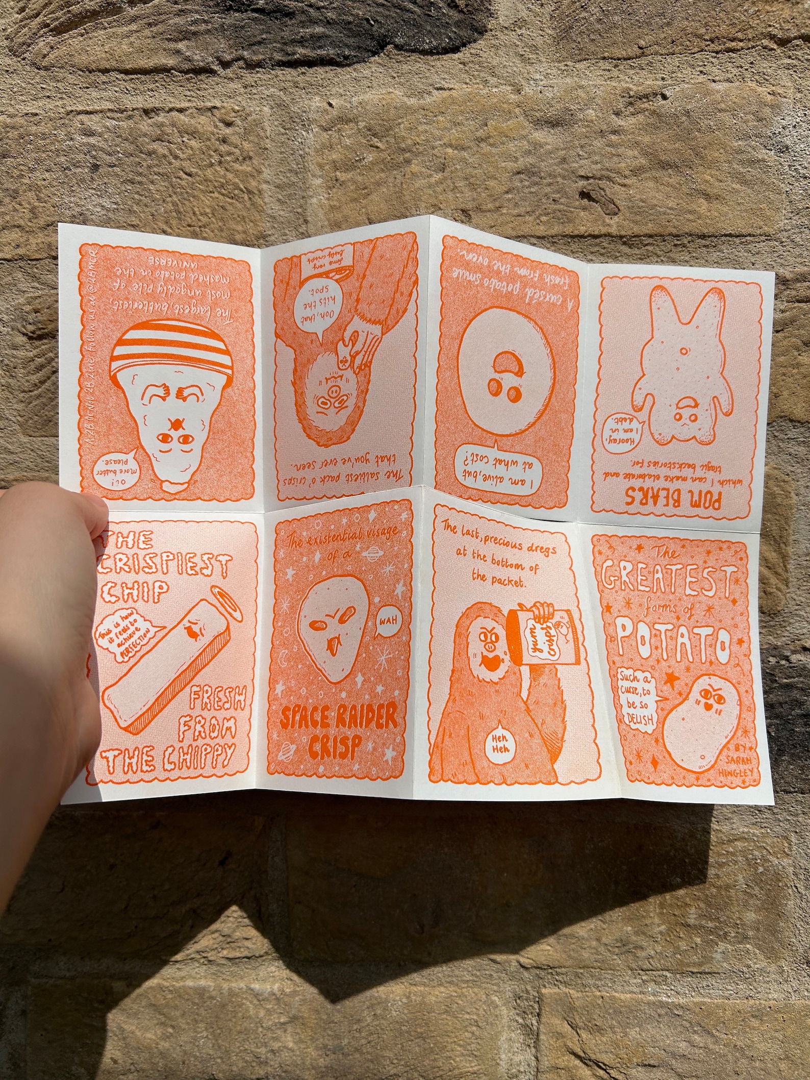 The Greatest Forms of Potato Crisp Chip Chips Potates Folded Risograph ...