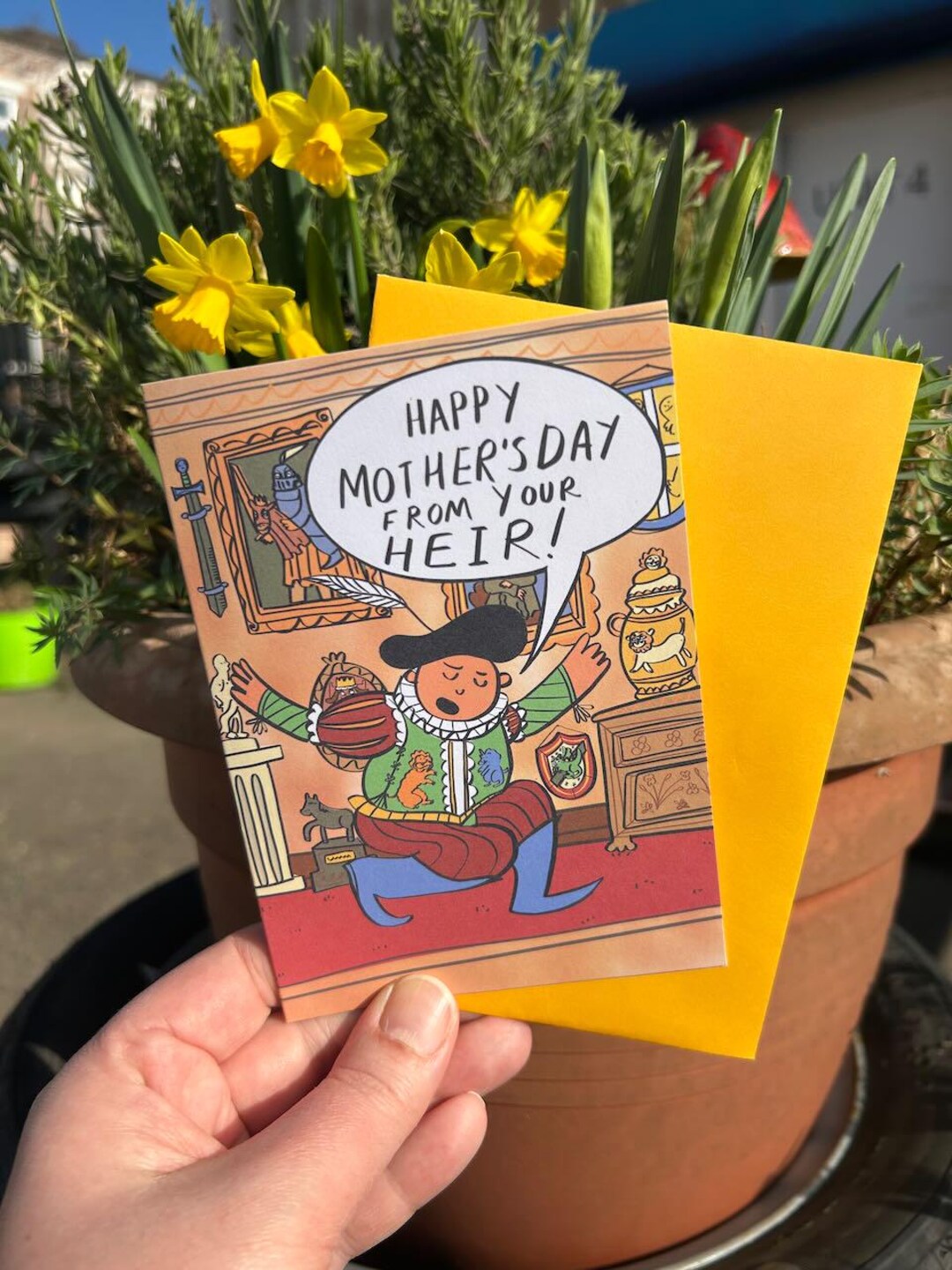 Happy Mother's Day From Your Heir Child Ye Olde A6 Greetings Card - Etsy