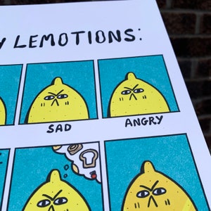 My Lemotions Lemon Emotion Comic A4 Digital Print Laser Printed - Etsy