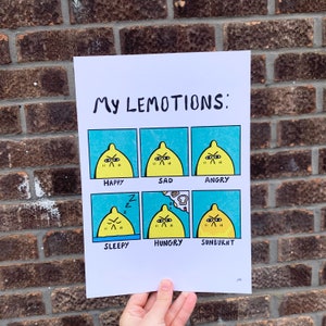 My Lemotions Lemon Emotion Comic A4 Digital Print Laser Printed - Etsy