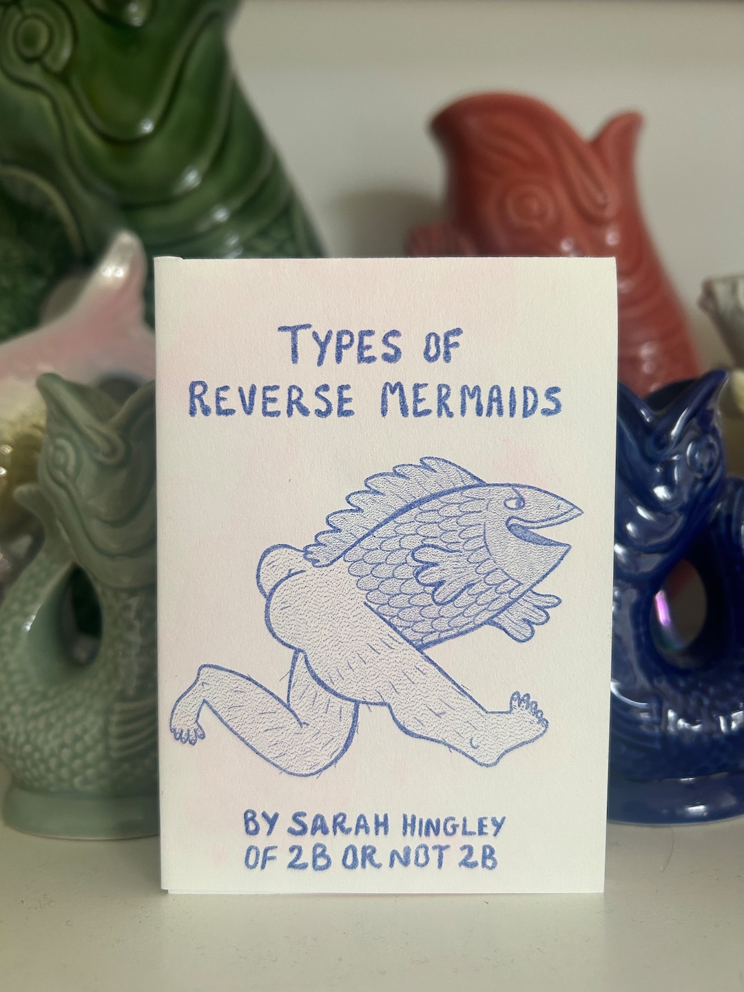 Types of Reverse Mermaid Zine Fishbutt Fish With Legs Small Folded ...