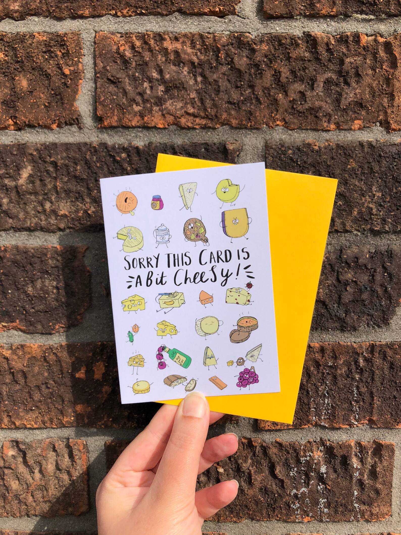 Sorry This Card is so Cheesy Cheese Birthday All Occasions - Etsy