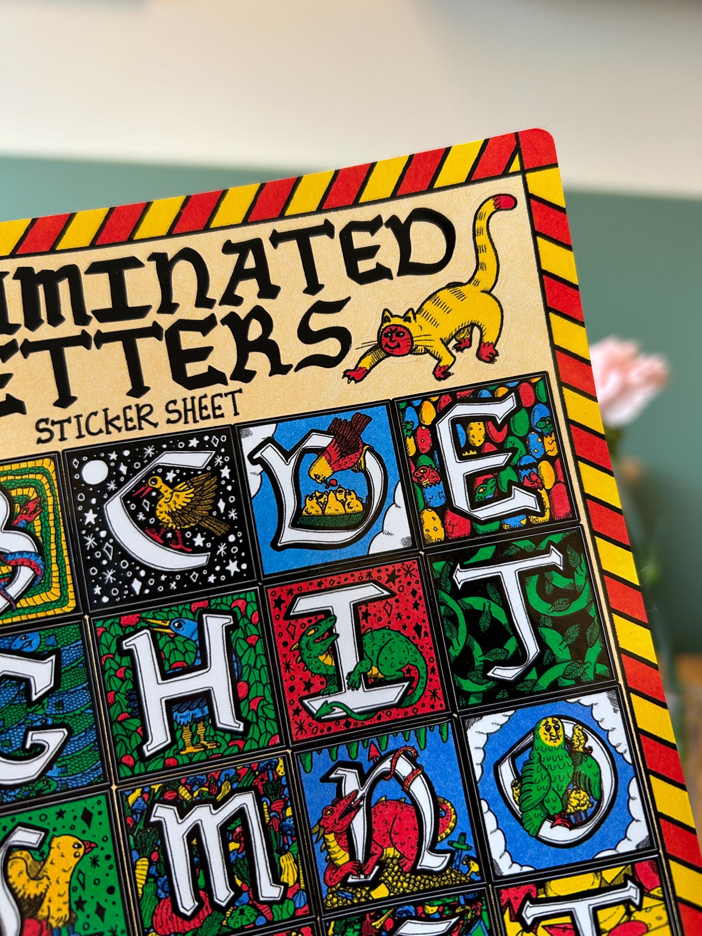 Illuminated Letters Alphabet Medieval Illuminated Manuscript Ye Olde ...