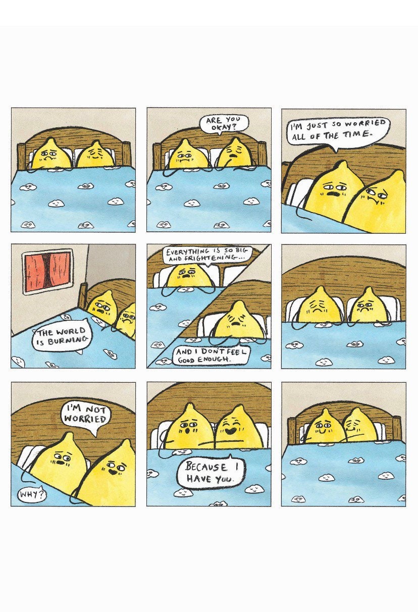 In the End I Have You Lemon Comic A4 Digital Print - Etsy