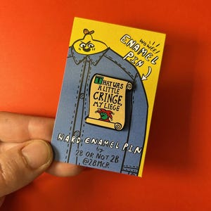 That Was A Little Cringe My Liege Frog Jester Scroll Enamel Pin Ye Olde ...
