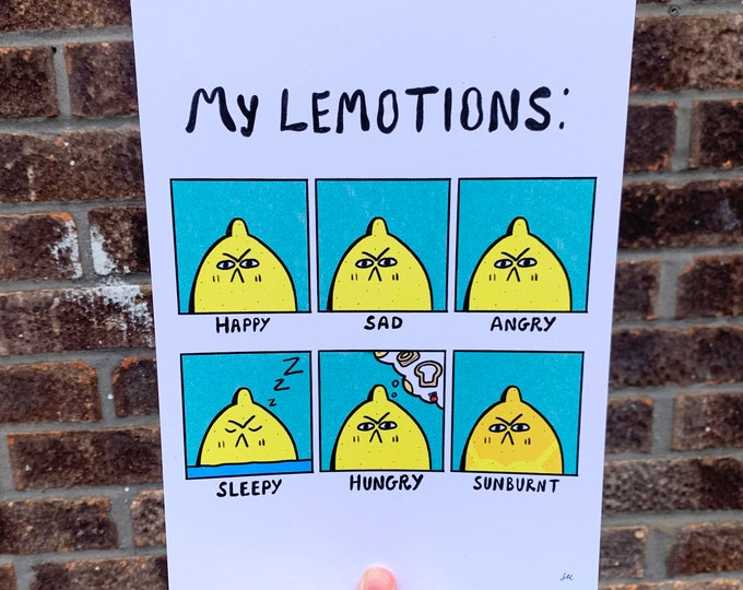 My Lemotions Lemon Emotion Comic A4 Digital Print Laser - Etsy