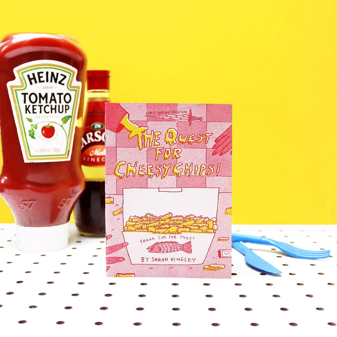 The Quest for Cheesy Chips Choose Your Own Adventure Risograph Zine A6 ...