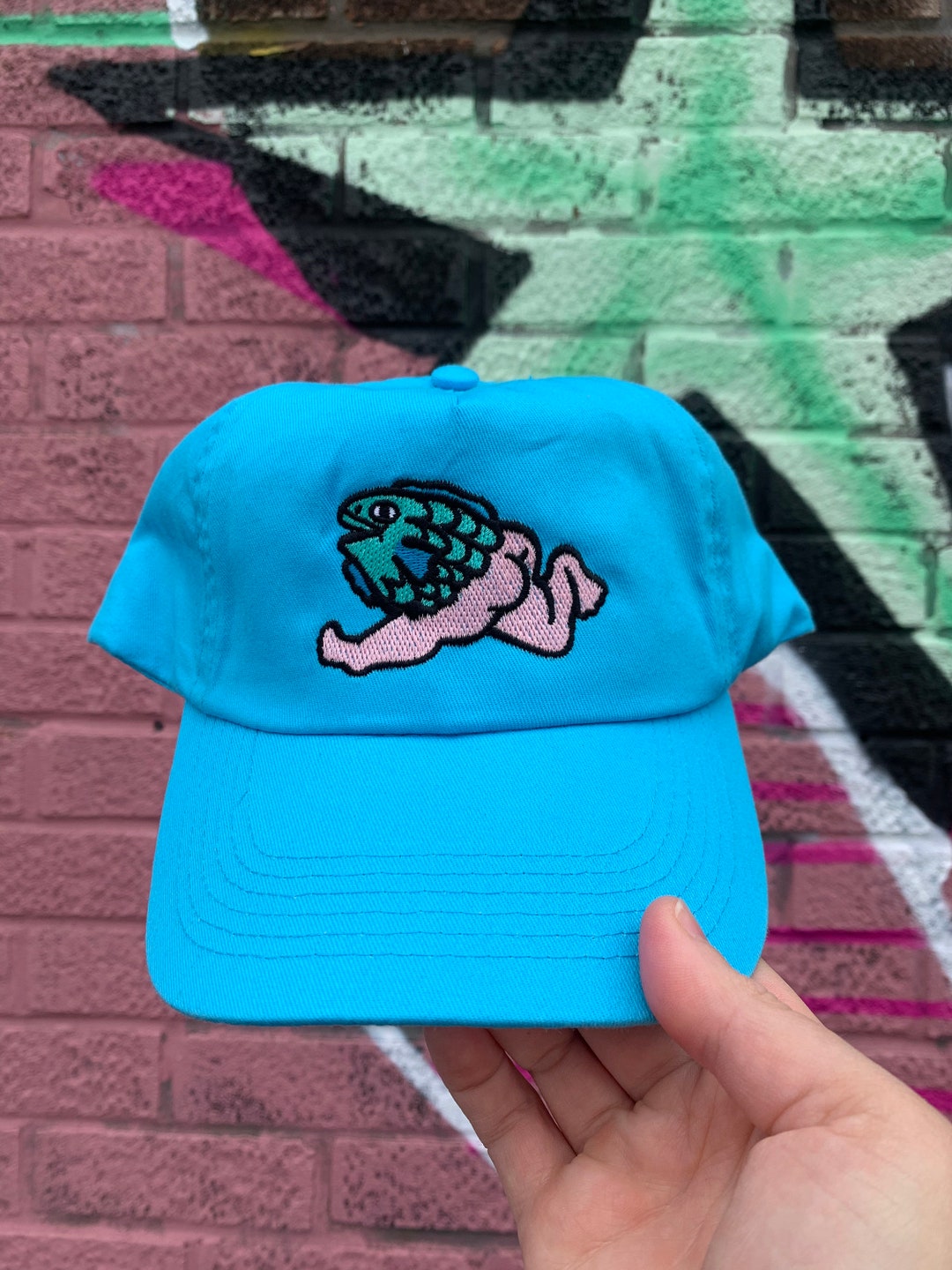 Fishbutt Reverse Mermaid Fish With Legs Cap Hook and Loop - Etsy