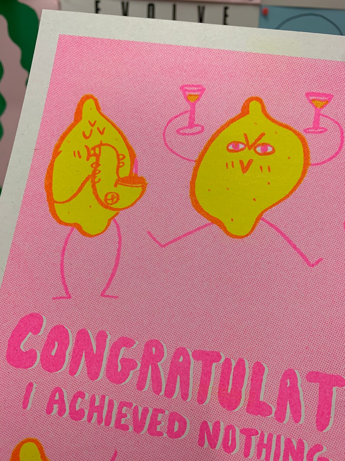 Congratulations I Achieved Nothing Today Lemon Lemotional Neon | Etsy