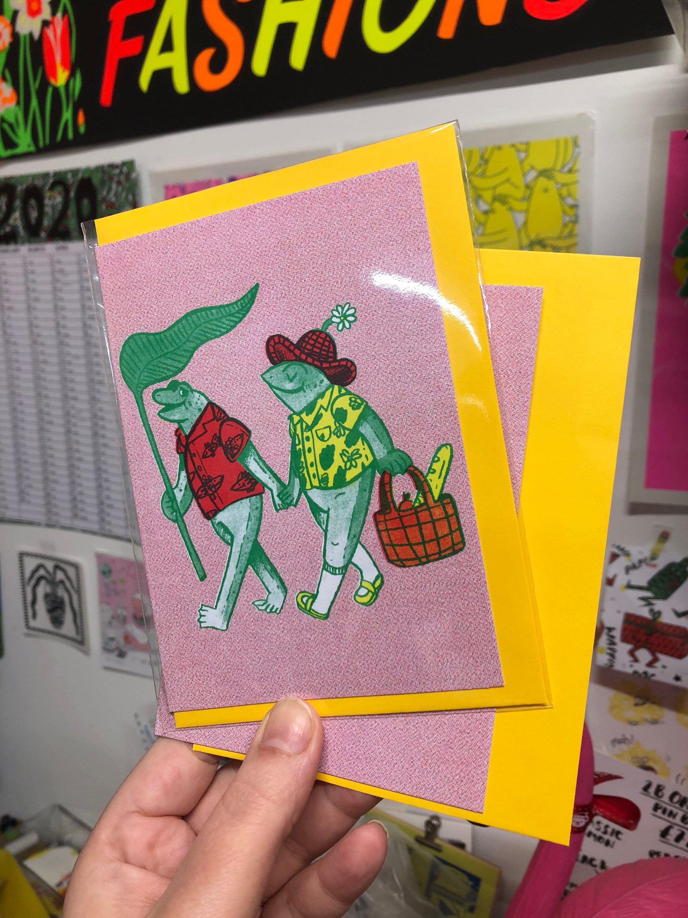 Cute Frogs On a Date Love Toad Frog Alternate Valentines Day | Etsy