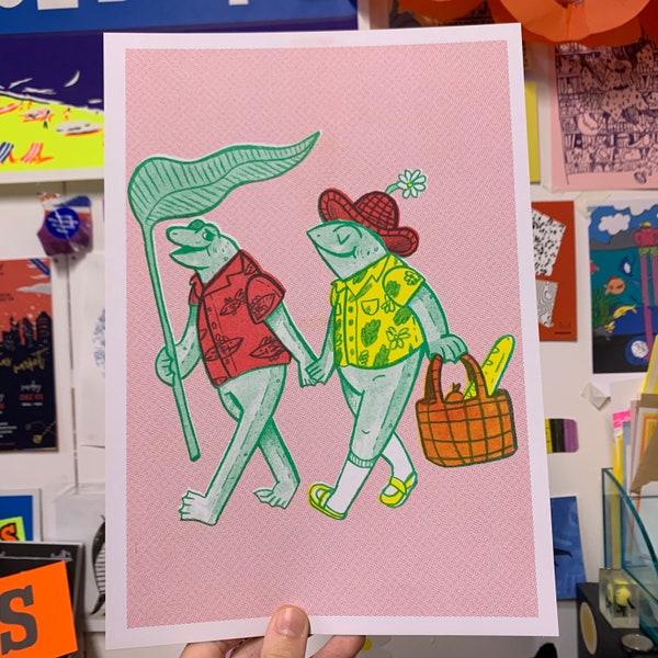 Risograph Print - Etsy