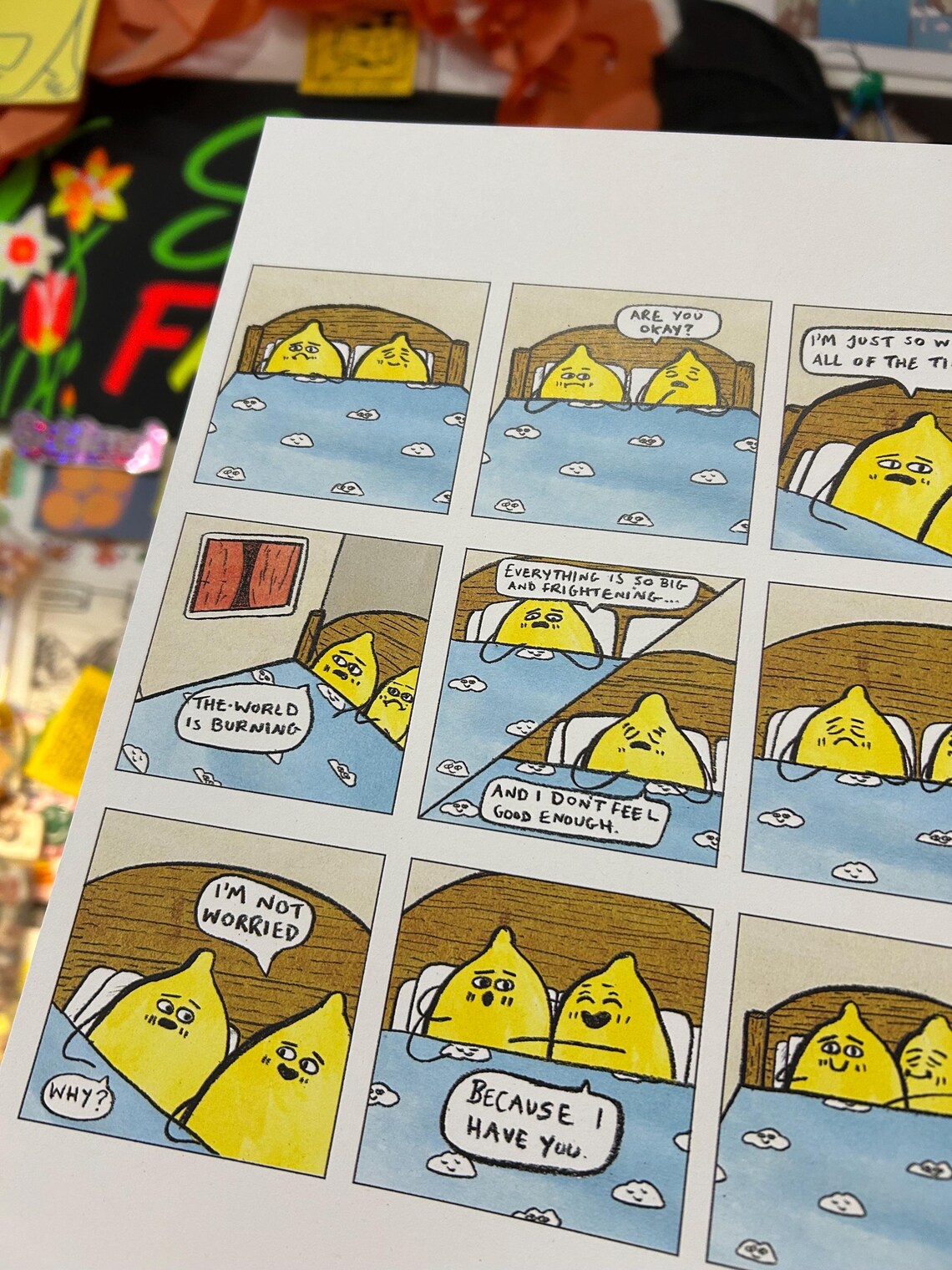 In the End I Have You Lemon Comic A4 Digital Print - Etsy