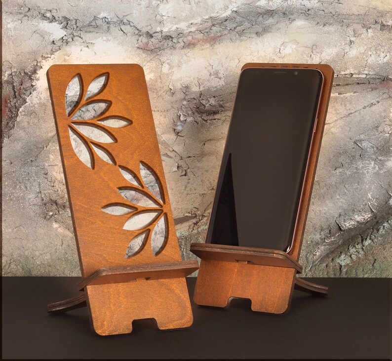 Wood Phone Stand Wood Phone Holder Gift Charging Station Men | Etsy