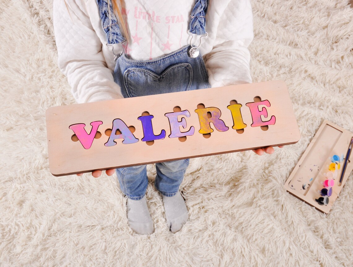 Name Puzzle Personalized Puzzle Wooden Name Puzzle Name Wood - Etsy