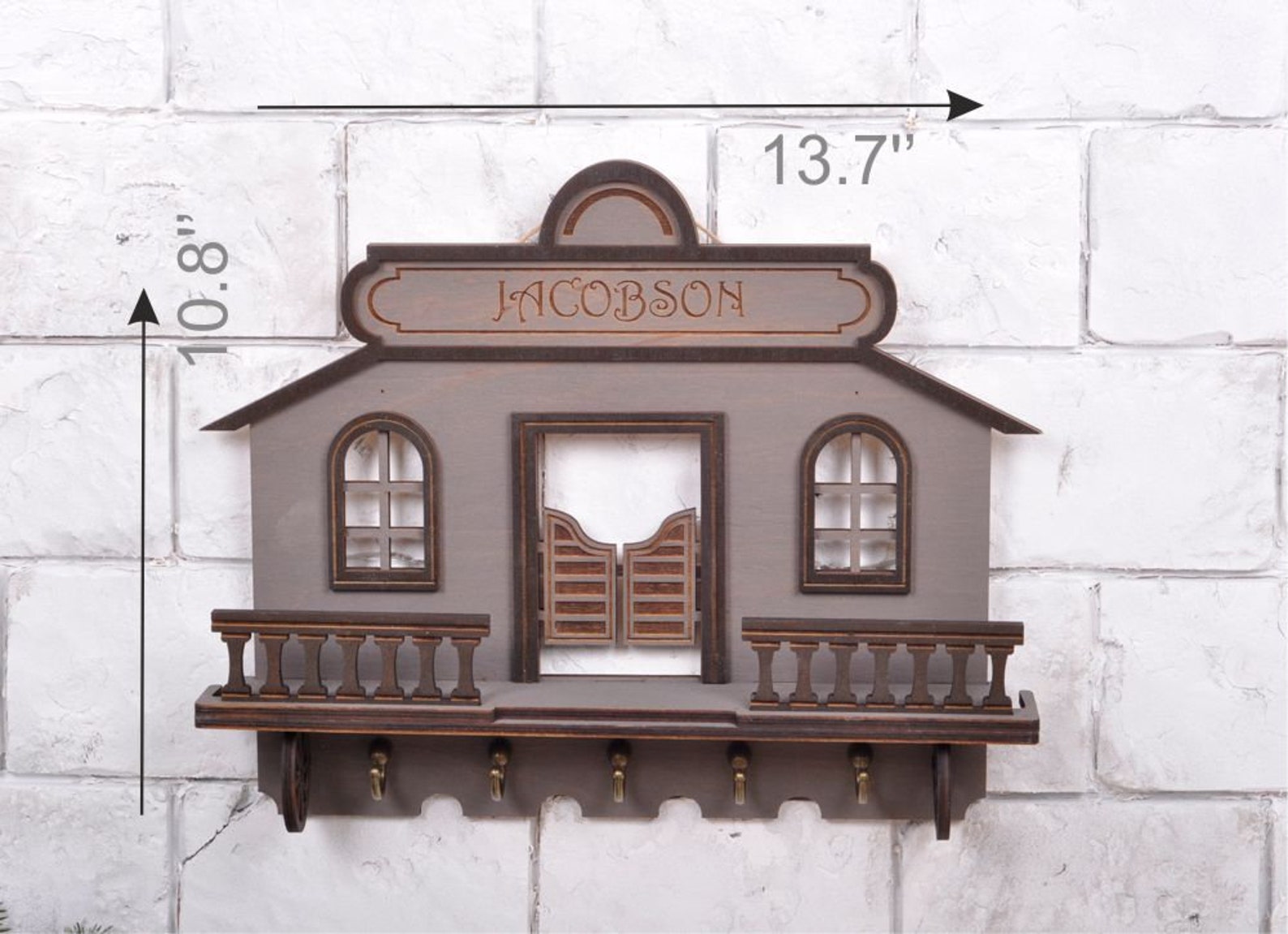 Custom Wood Key Holder for Wall. Personalized Key Holder. Key | Etsy