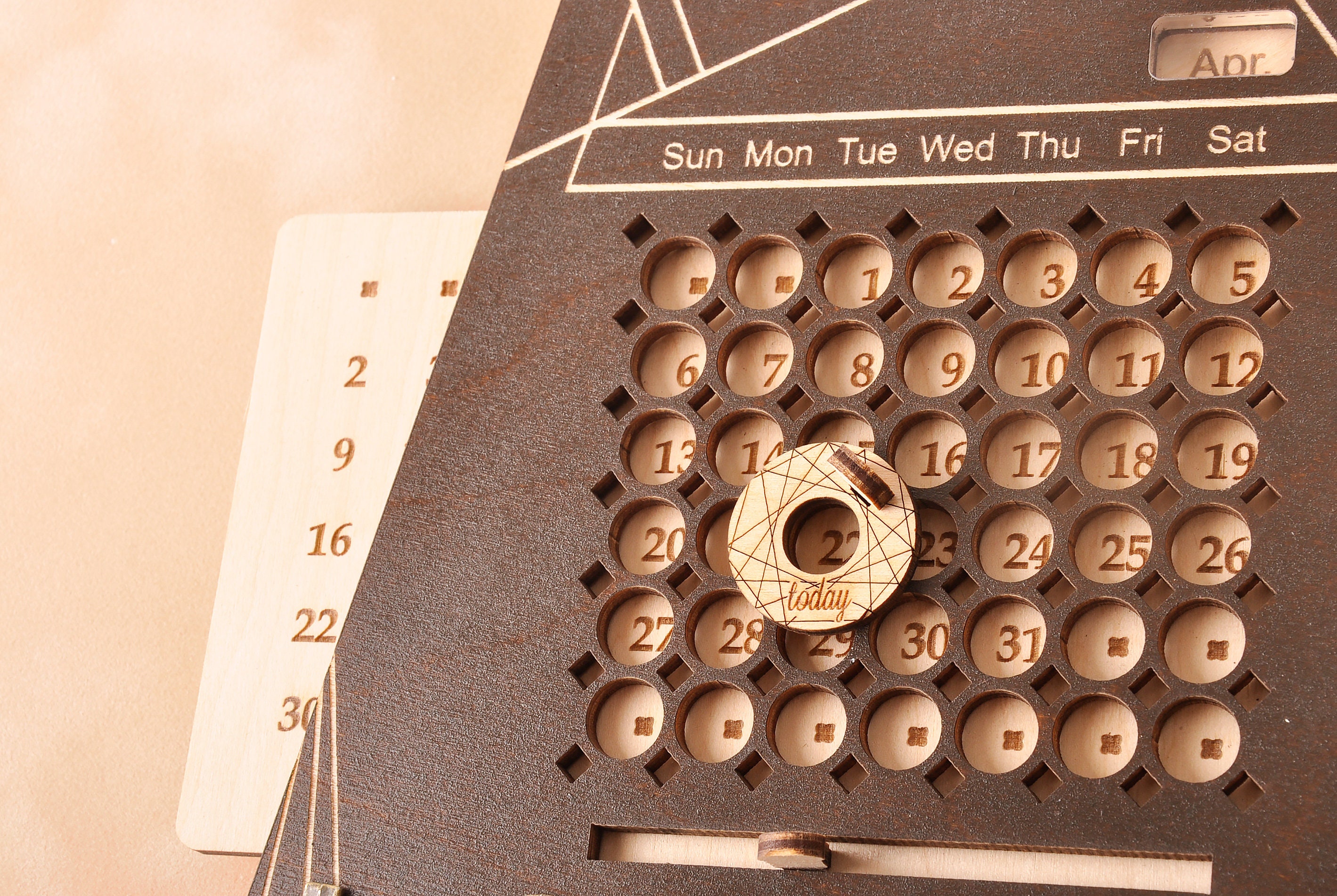 Wooden Calendar. Wooden Perpetual Calendar. 2021 Wall - Etsy