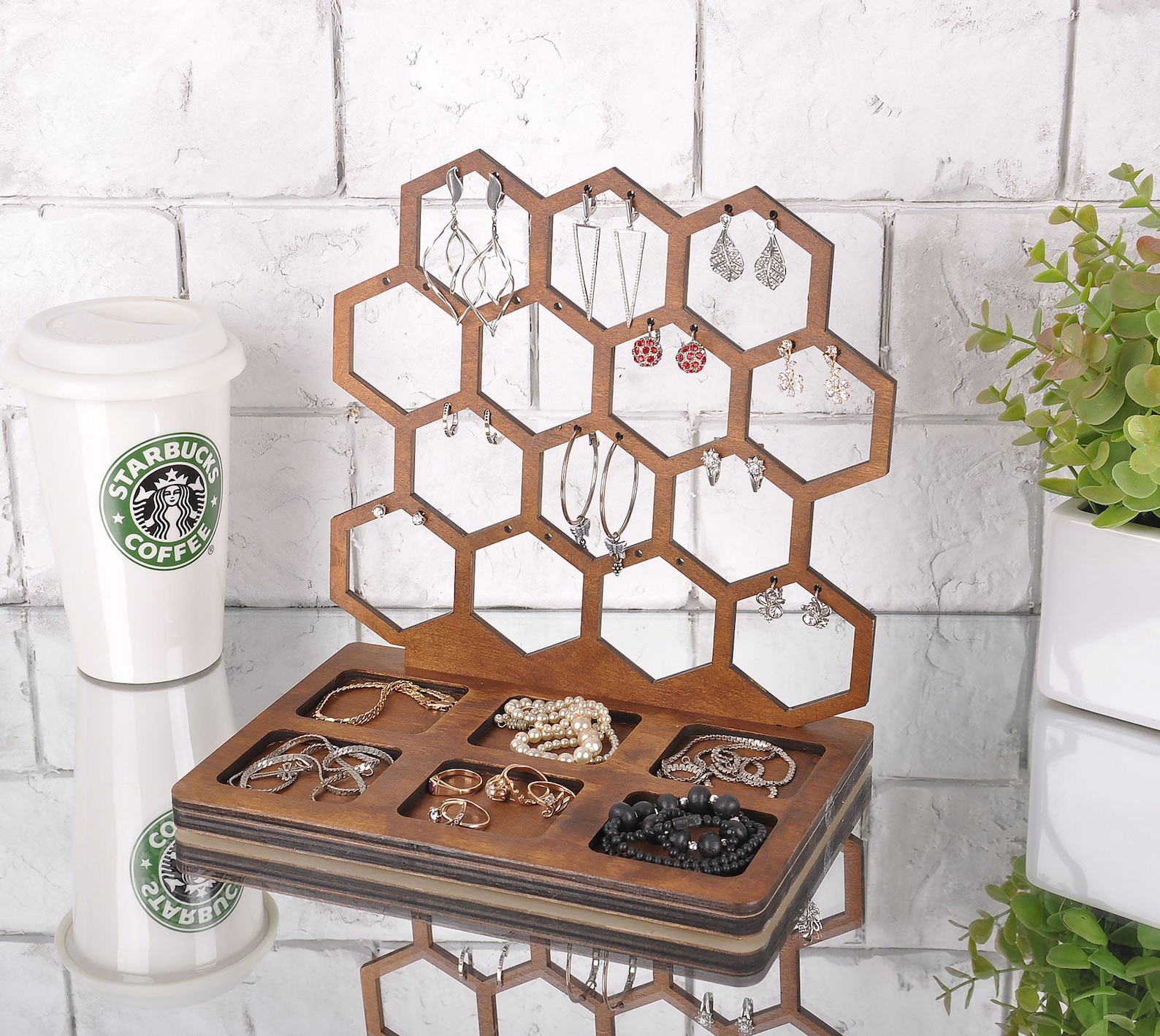 Earring Holder. Earring Display. Jewelry Stand. Honeycomb - Etsy Canada