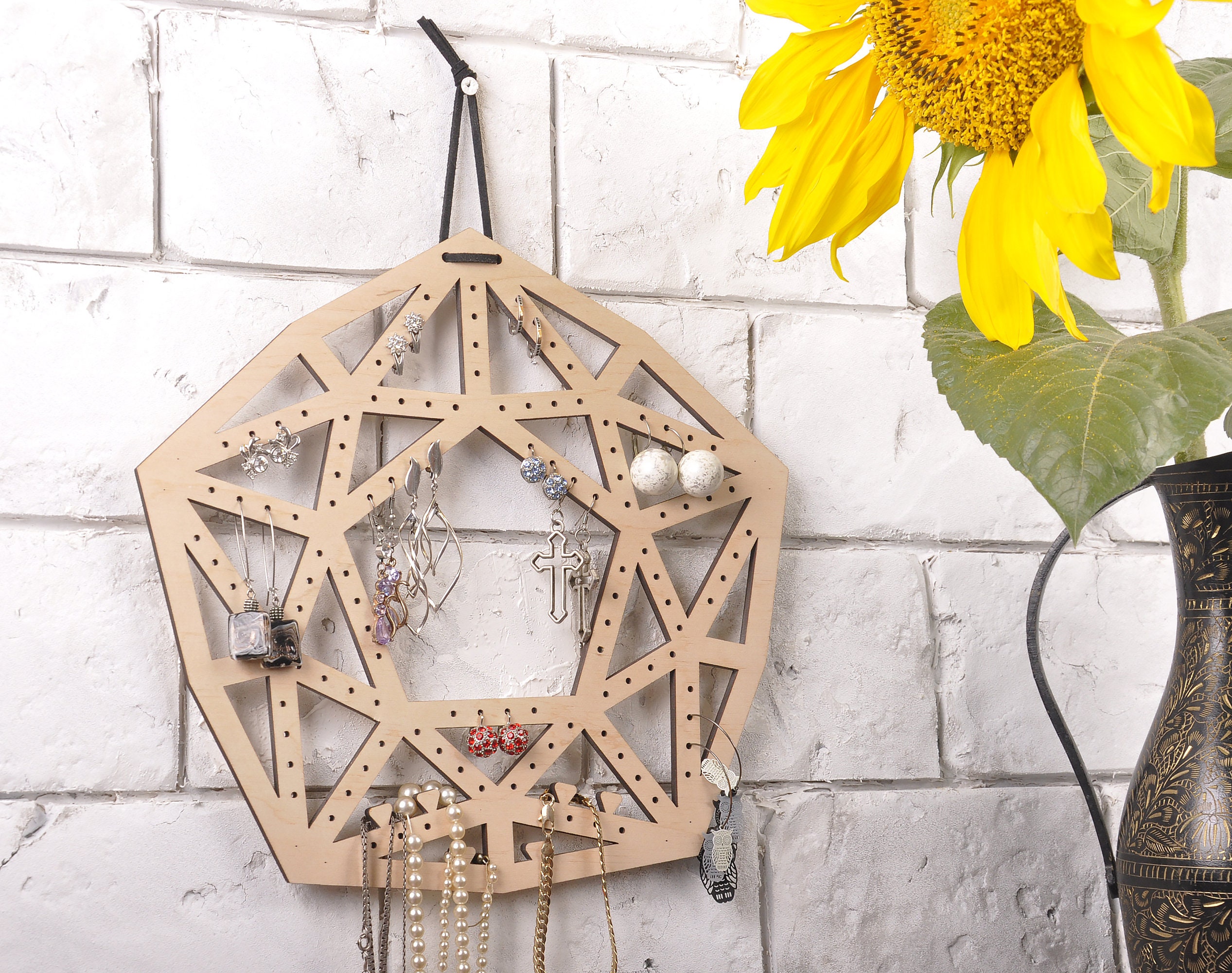 Earring Holder Wall Earring Holder. Jewelry Stand. Earring - Etsy