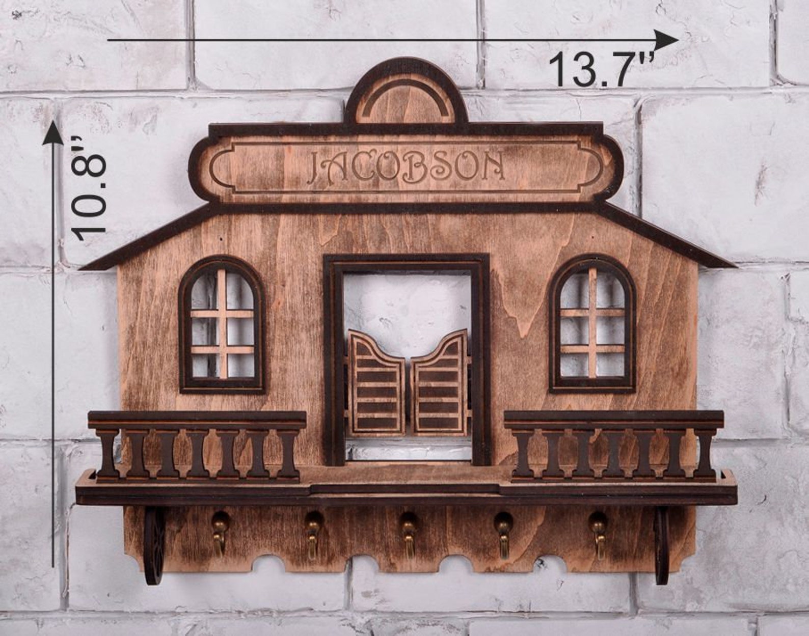 Personalized Key Holder. Custom Wood Key Holder for Wall. - Etsy