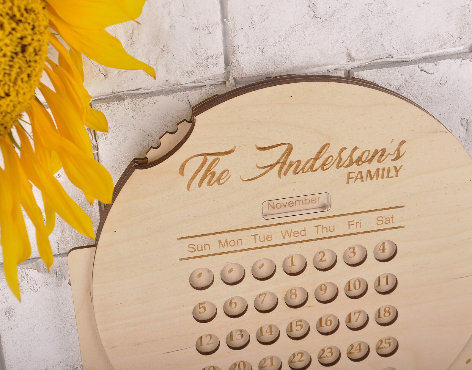 Wooden Calendar. Wooden Perpetual calendar. 2020 wall | Etsy