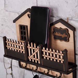 Custom Wood Key Holder for Wall Personalized Key Holder Key - Etsy