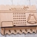 Wooden Perpetual Calendar. Wall Key Holder - Etsy