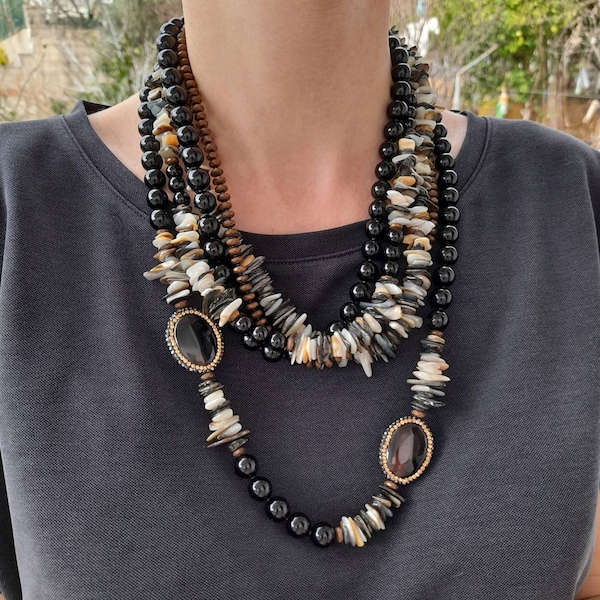 Big Chunky Necklace - Etsy