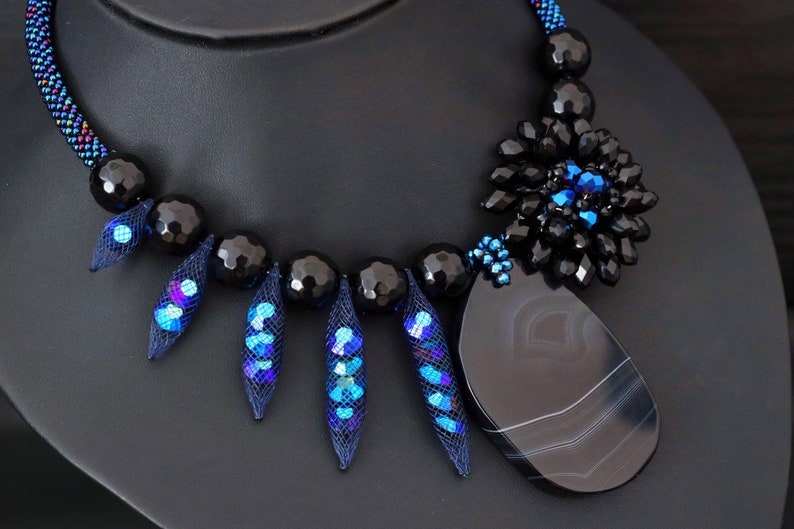 Chunky Statement Necklace/ Large Bead Necklace/ Big Bold | Etsy