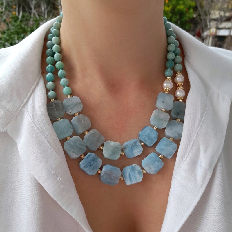 Big Bead Necklace - Etsy