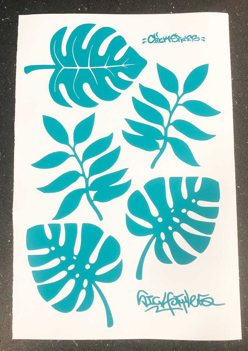 Reptile Rainforest Decals Rain Forest Leaf Stickers Vivarium - Etsy
