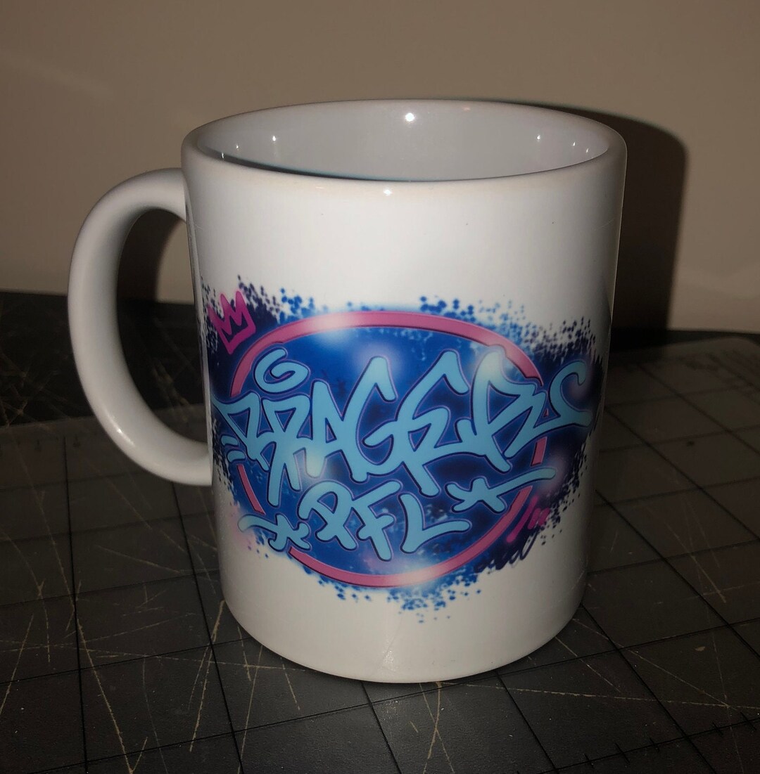 Personalised Graffiti Mug Original Hand Drawn Unique Design - Etsy
