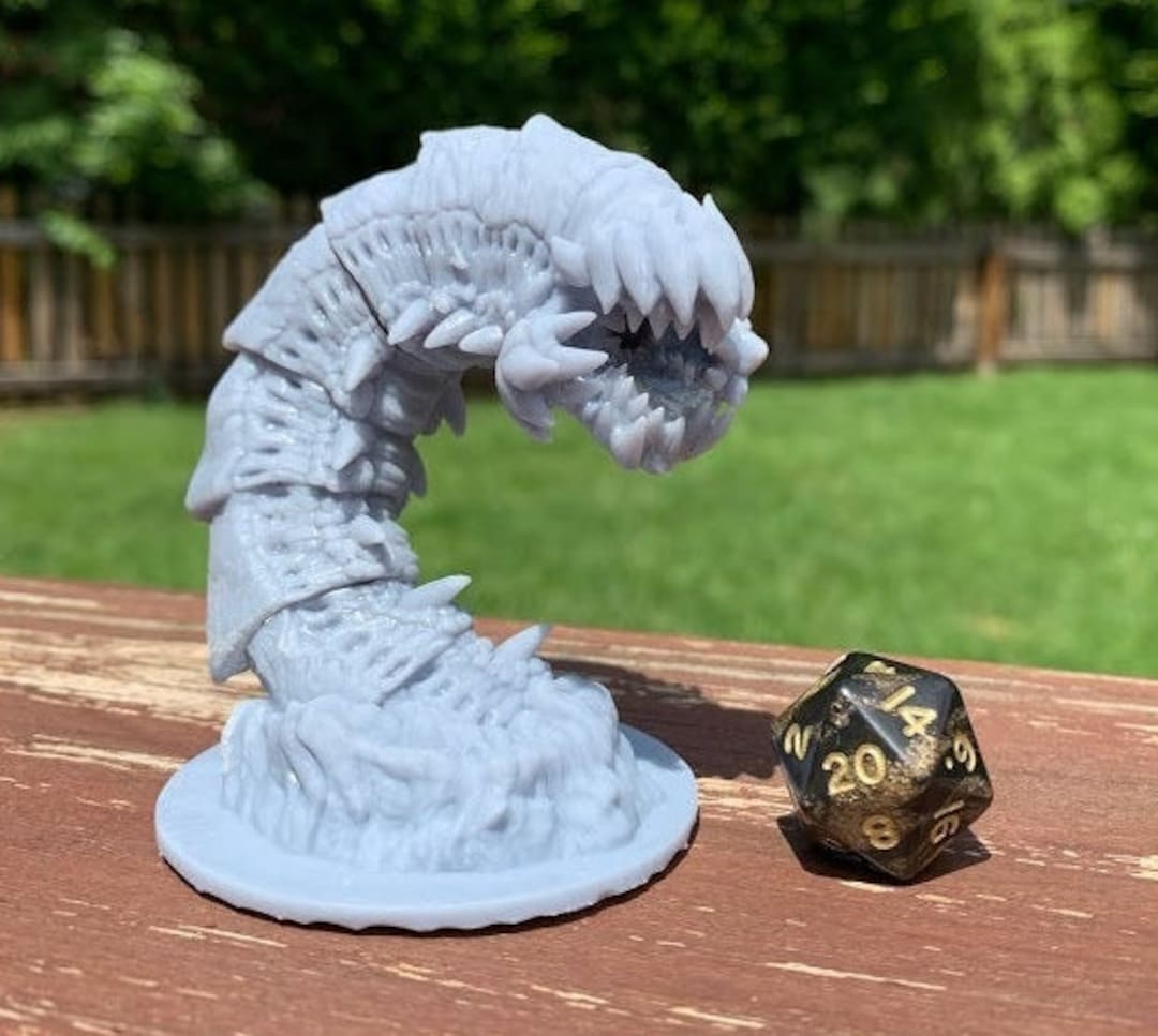 Purple Worm - Dnd, Dungeons and Dragons, Tabletop Gaming, Miniature ...