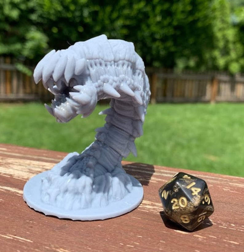 Purple Worm Dnd Dungeons and Dragons Tabletop Gaming - Etsy