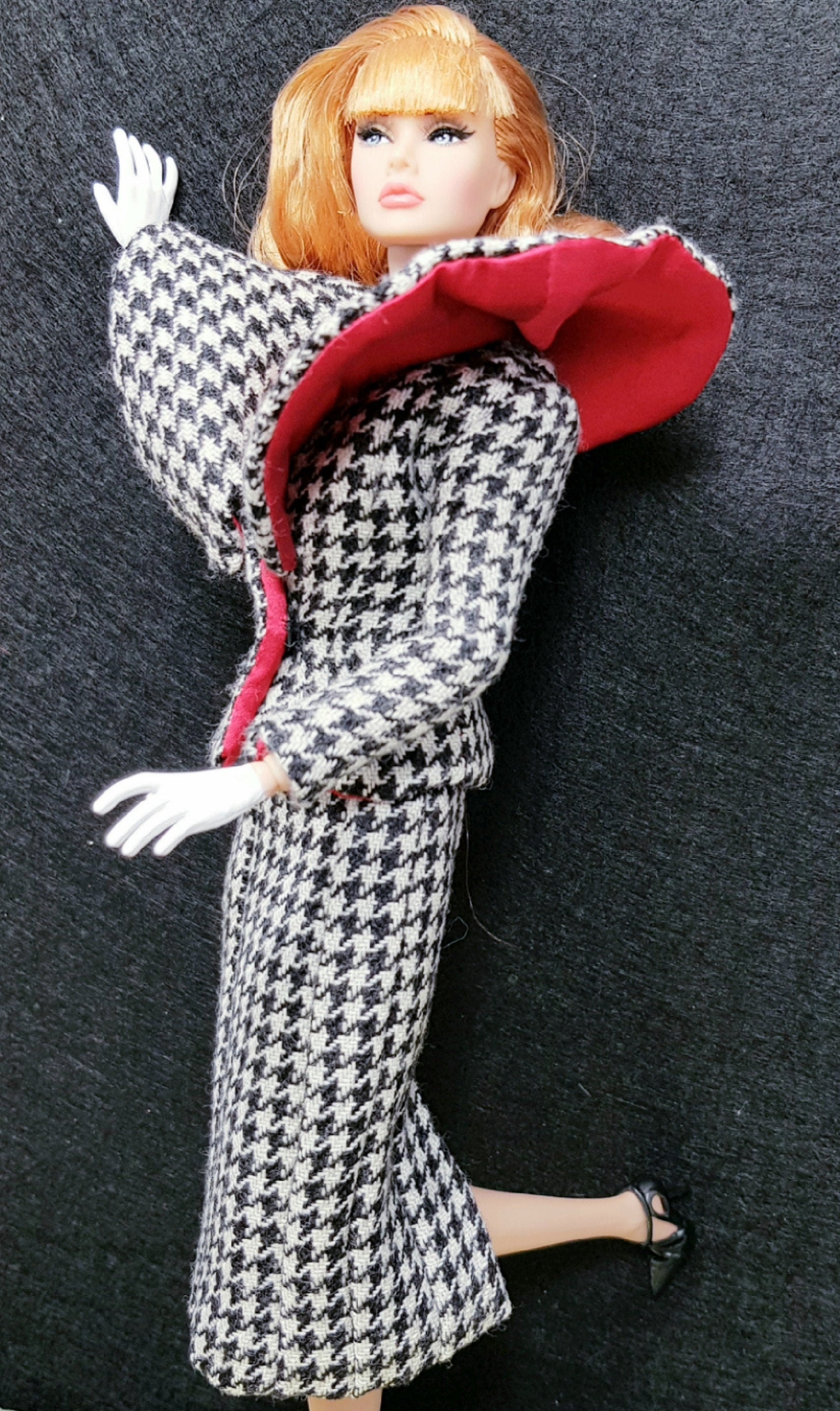 Suit Two-piece Made of Wool Lined With Red Lining - Etsy