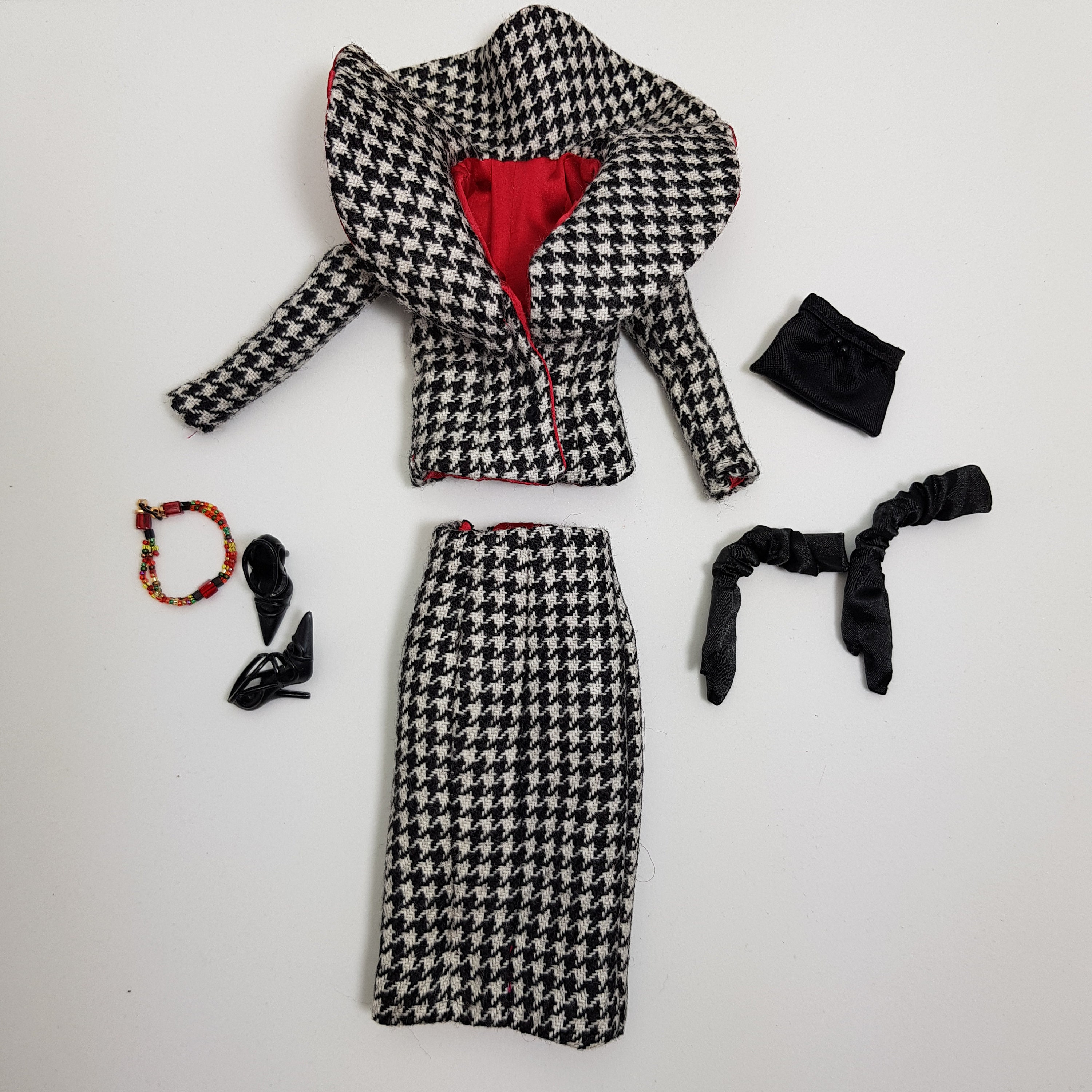Suit Two-piece Made of Wool Lined With Red Lining - Etsy
